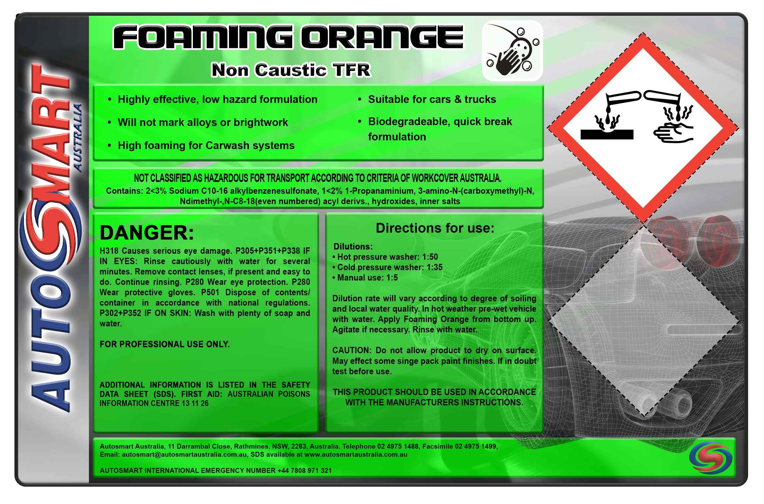 FOAMING ORANGE